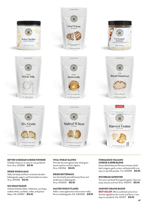 King Arthur Baking Company catalog - Page 46-47