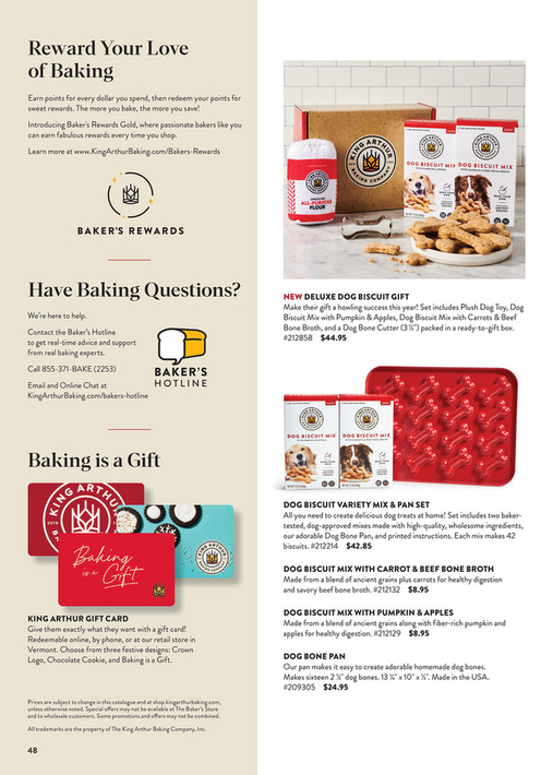 King Arthur Baking Company catalog - Page 48-49